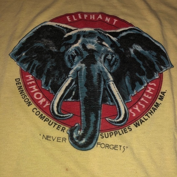 Vintage | Shirts | Vintage 8s Elephant Memory Systems Computer | Poshmark